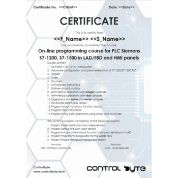 PLC programming in SCL language training
