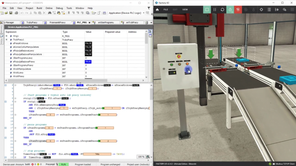 PLC programming in ST language - Codesys
