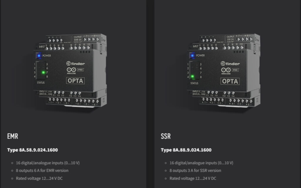 Finder OPTA: Arduino Programmable Logic Relay Modules