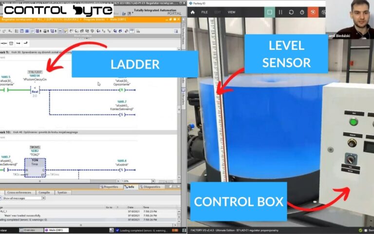 PLC course - Siemens S7-1200, Codesys LAD FBD programming