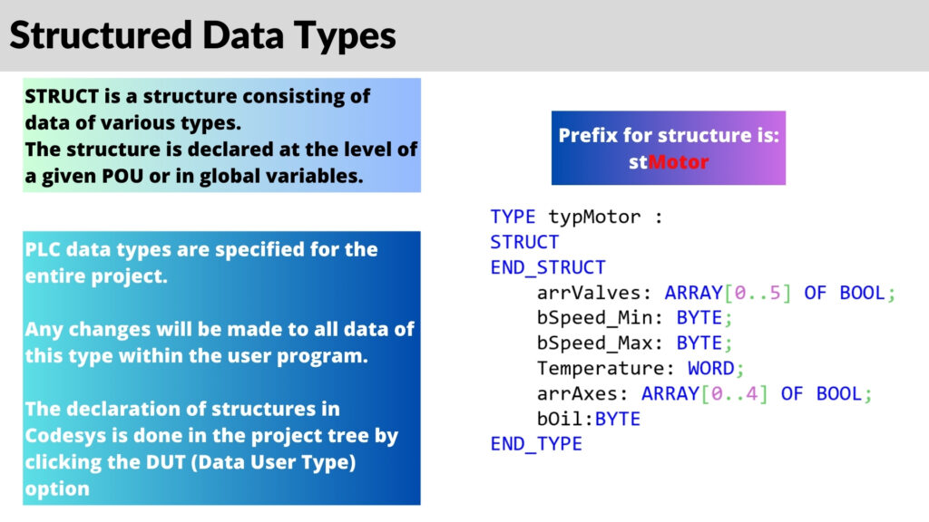 CODESYS: Practical Use of Arrays and Structures