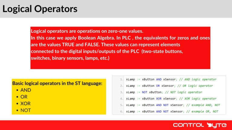CODESYS: Operators - Introduction and Practical Applications #8