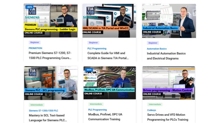 Check out Automation Design and PLC course bundle! - ControlByte