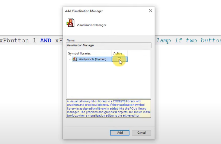 How to Create a Codesys Visualization in an Application?
