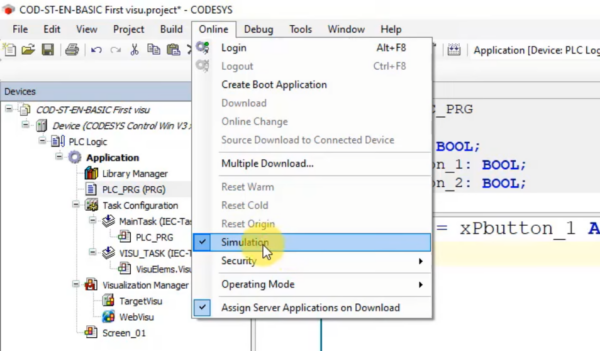 How to Create a Codesys Visualization in an Application?