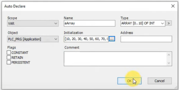 Codesys Practical Use Of Arrays And Structures