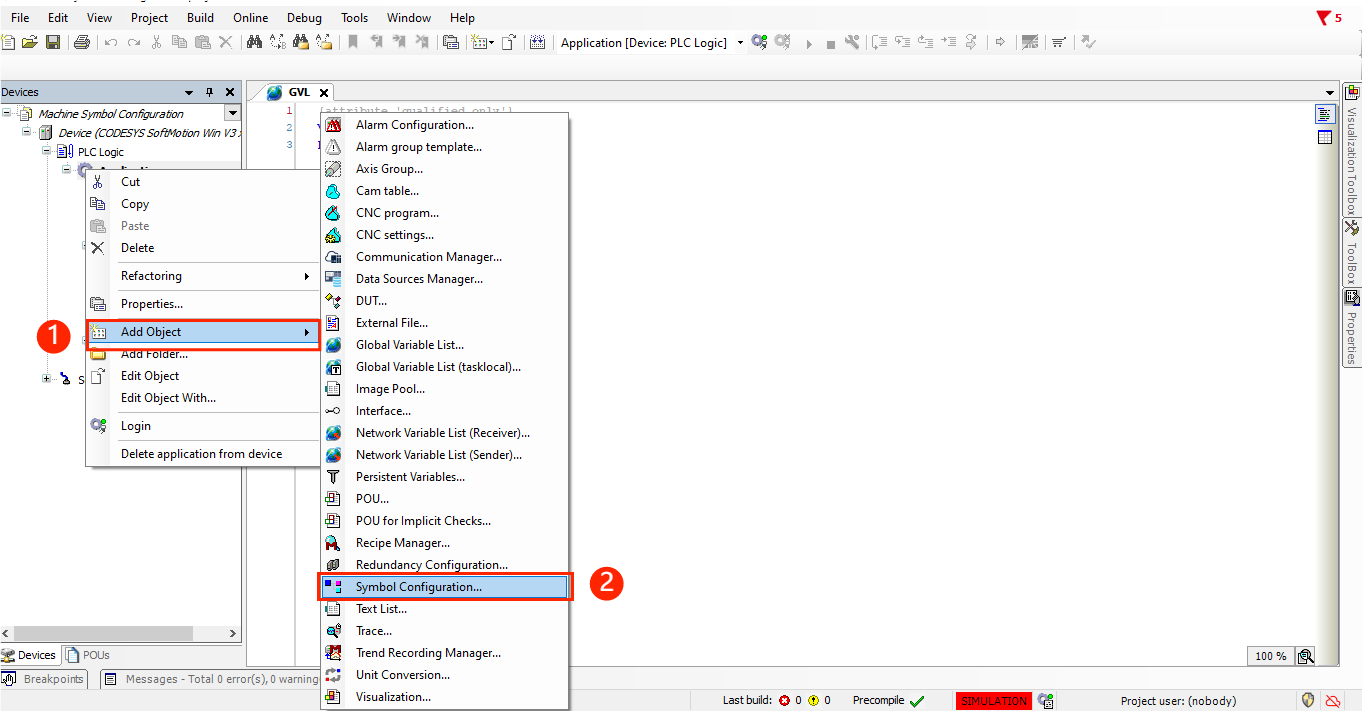 Symbol Configuration in CODESYS - ControlByte